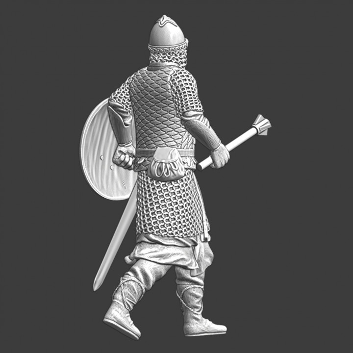 3D Printable Knight of Novgorod walking by Northern Crusades Miniatures