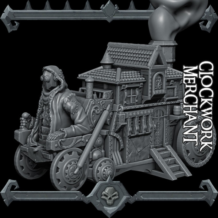 3D Printable Clockwork Merchant by RocketPigGames