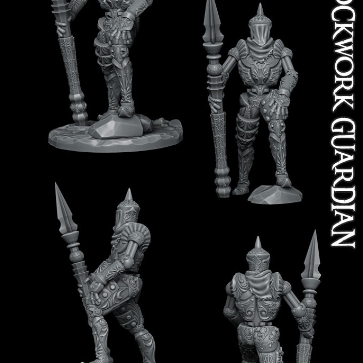 3D Printable Clockwork Guardian by RocketPigGames