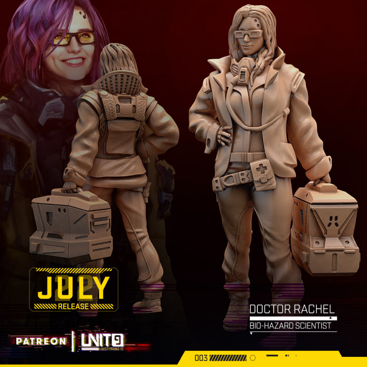 3D Printable Cyberpunk - Doctor Rachel & Doctor Fen - BUNDLE by UNIT9