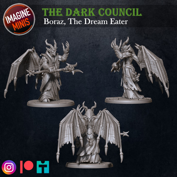3D Printable The Dark Council - Boraz, The Dream Eater by Imagine Minis