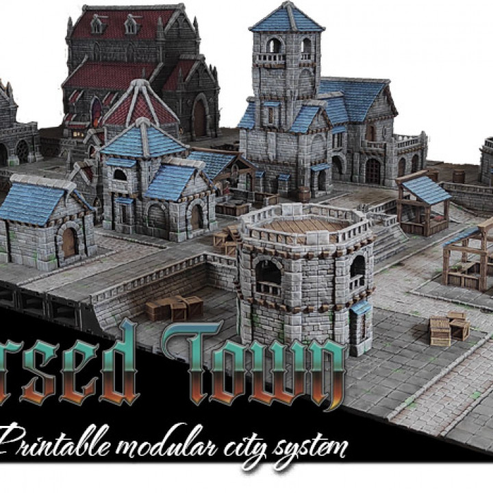 3D Printable Cursed Town - Full Core Set by Makers Anvil