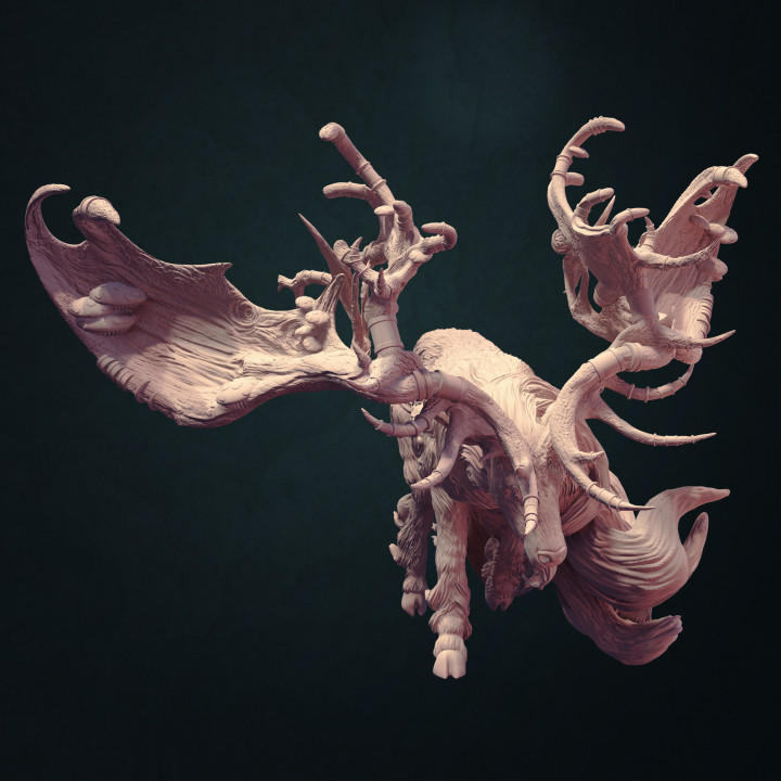 3D Printable Mythic Stag #01 by Kraken's Vault