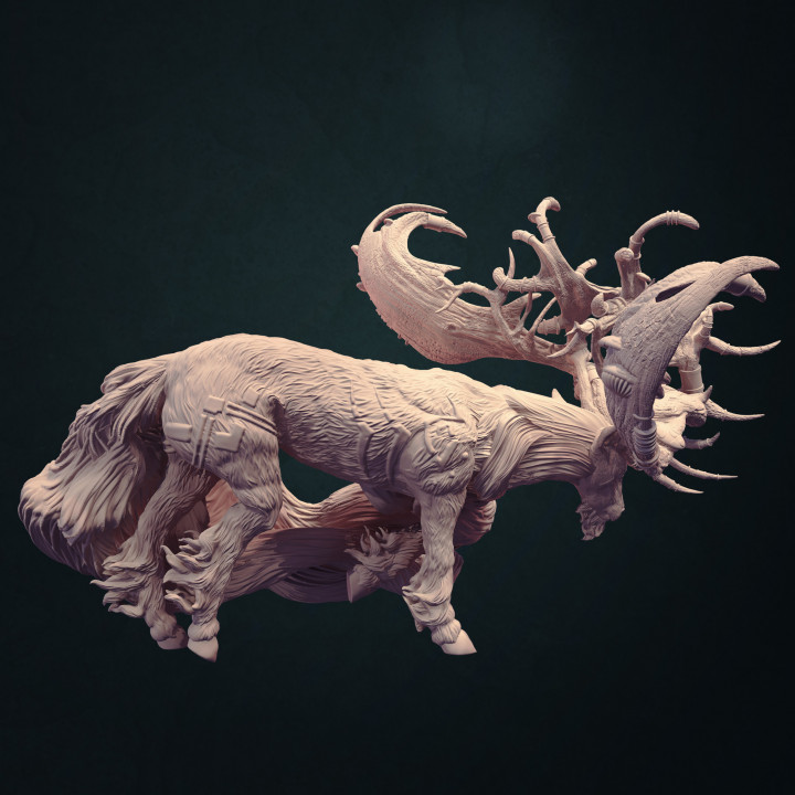3D Printable Mythic Stag #01 by Kraken's Vault