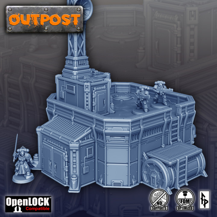 3D Printable Outpost - Comms Station by Forbidden Prints
