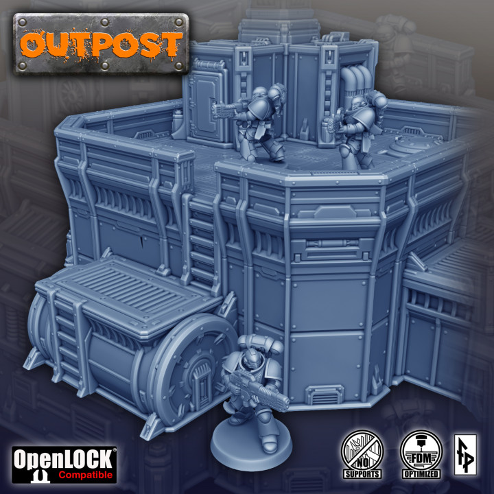 3D Printable Outpost - Comms Station by Forbidden Prints