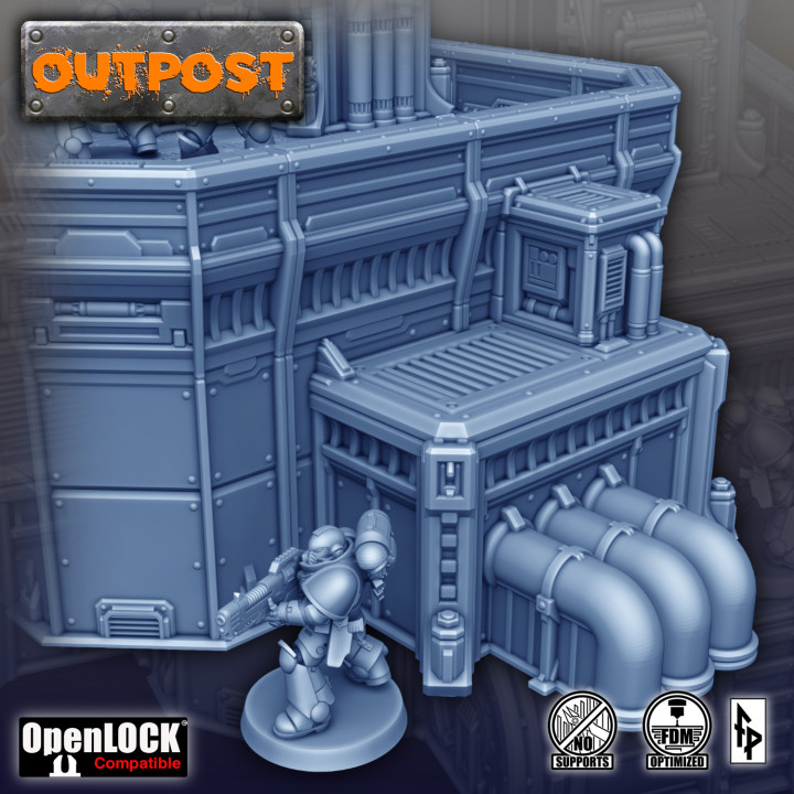 3D Printable Outpost - Comms Station by Forbidden Prints