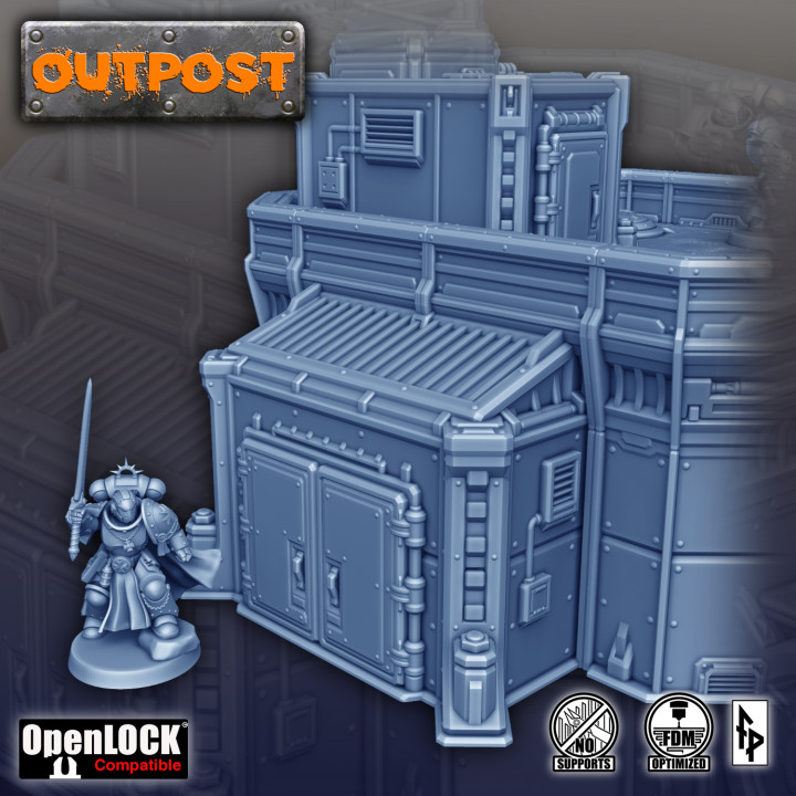 3D Printable Outpost - Comms Station by Forbidden Prints