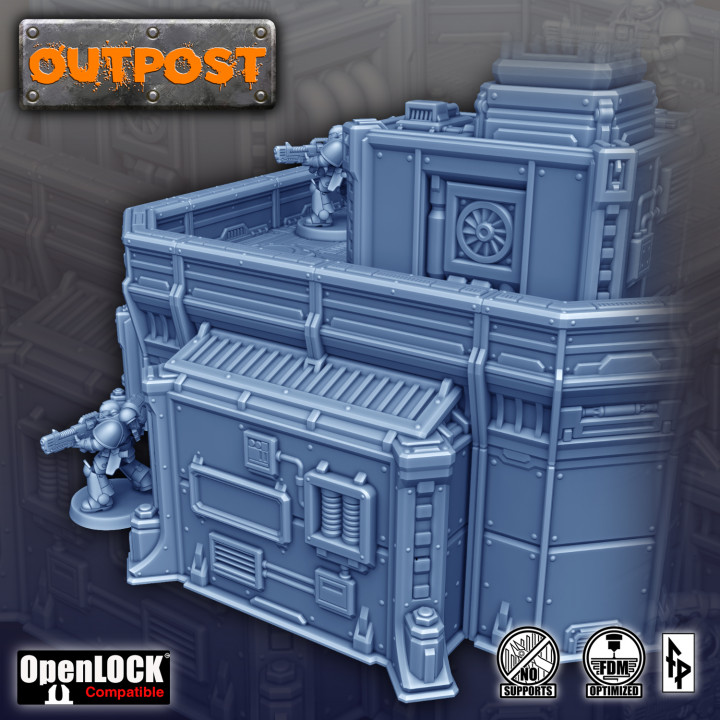 3D Printable Outpost - Comms Station by Forbidden Prints