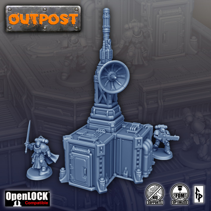 3D Printable Outpost - Comms Station by Forbidden Prints