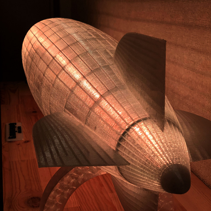 3D Printable LZ129 Hindenburg Airship by kei Hirano