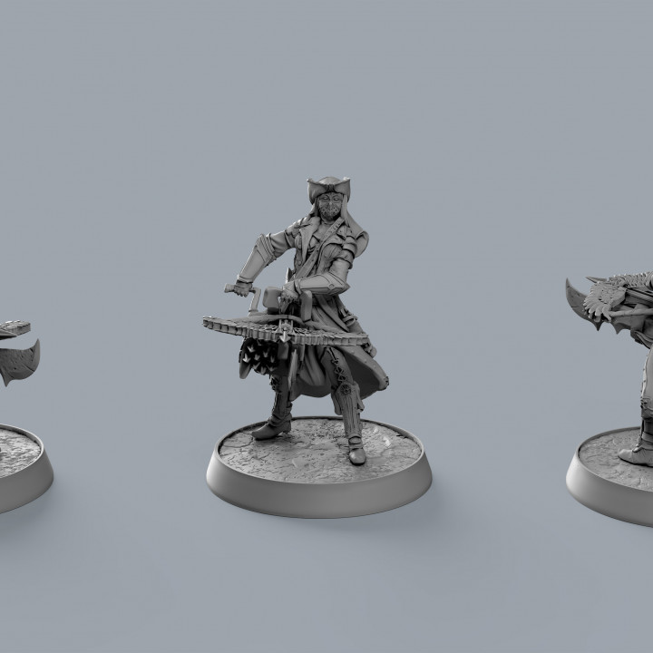 3D Printable UNDEAD MONASTERY EXORCIST NUN by Necropunks Miniatures