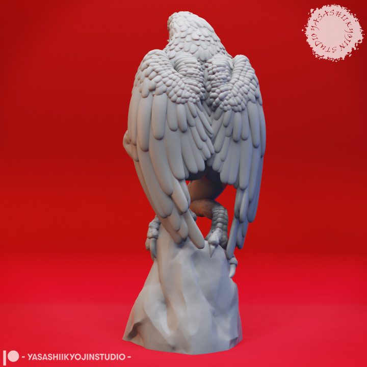 3D Printable Perched Harpy - Tabletop Miniature (Pre-Supported) by ...