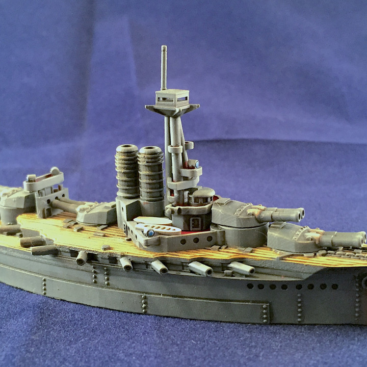 3D Printable HMS ERIN DREADNOUGHT for Bathtub Battleships by Miniature ...