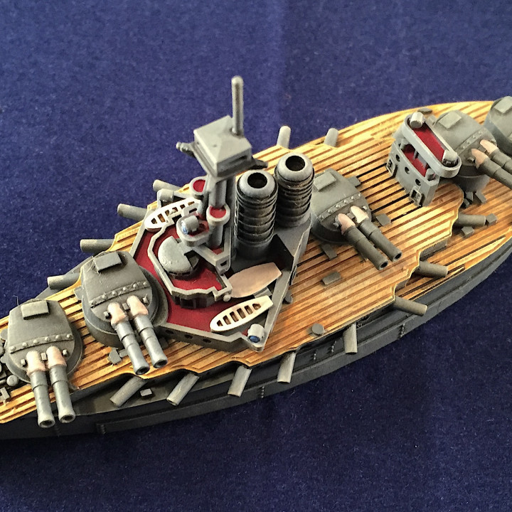 3D Printable HMS ERIN DREADNOUGHT for Bathtub Battleships by Miniature ...