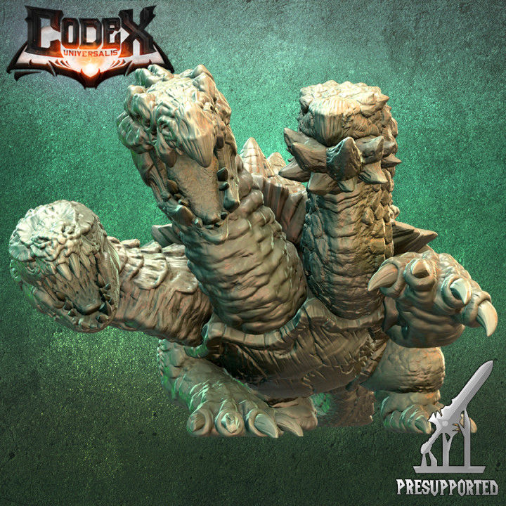 3D Printable Hydra Turtle by Codex Universalis