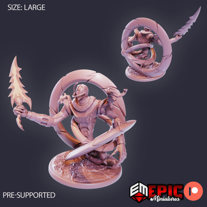 3D Printable Darkness Elemental Attacking / Ancient Shadow of Death ...