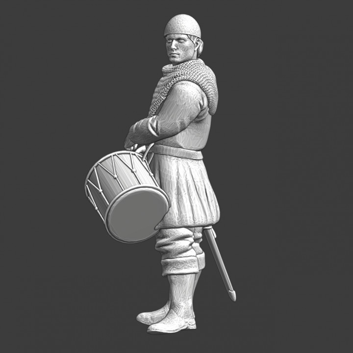 3D Printable Medieval drummer boy - crusades by Northern Crusades ...