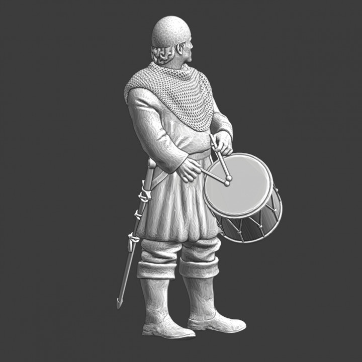 3D Printable Medieval drummer boy - crusades by Northern Crusades ...