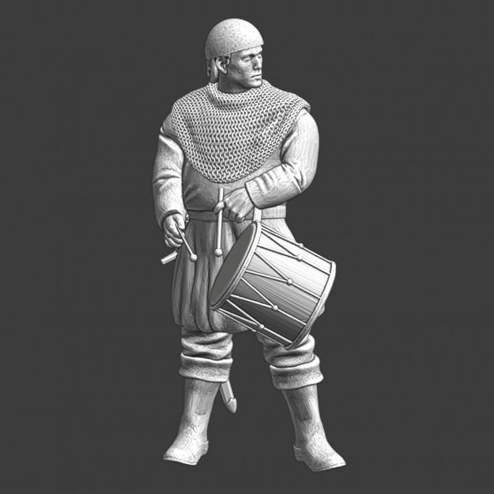 3D Printable Medieval drummer boy - crusades by Northern Crusades ...