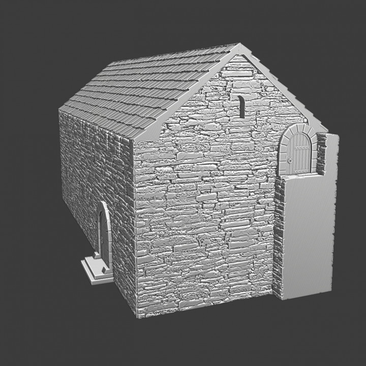 3D Printable Medieval barracks - Medieval modular castle system by ...