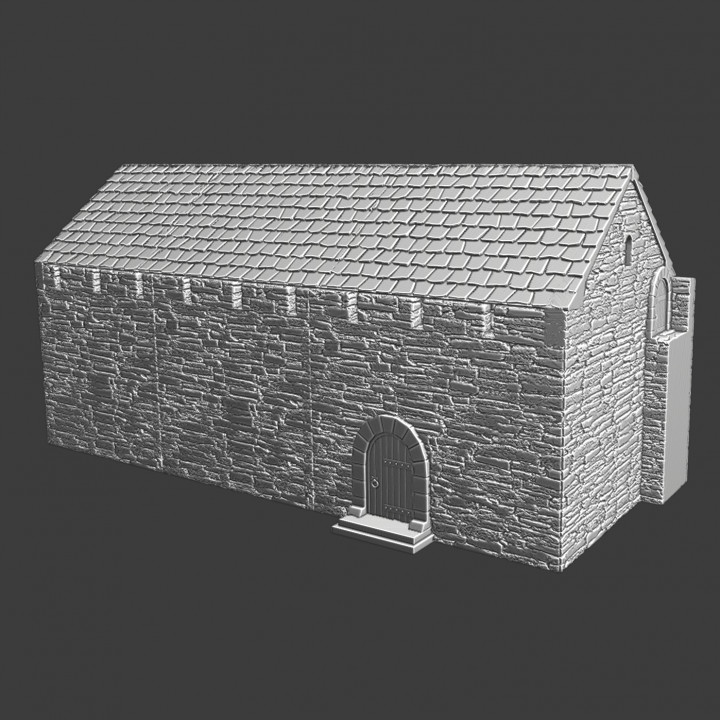 3D Printable Medieval barracks - Medieval modular castle system by ...