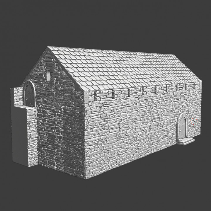 3D Printable Medieval barracks - Medieval modular castle system by ...