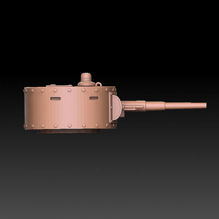 3D Printable T35 Tank Turrets by Sharedog Miniatures