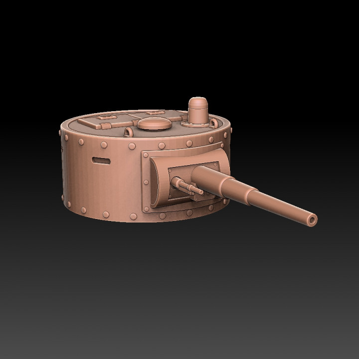 3D Printable T35 Tank Turrets by Sharedog Miniatures