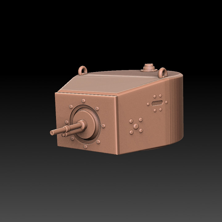 3D Printable T35 Tank Turrets by Sharedog Miniatures