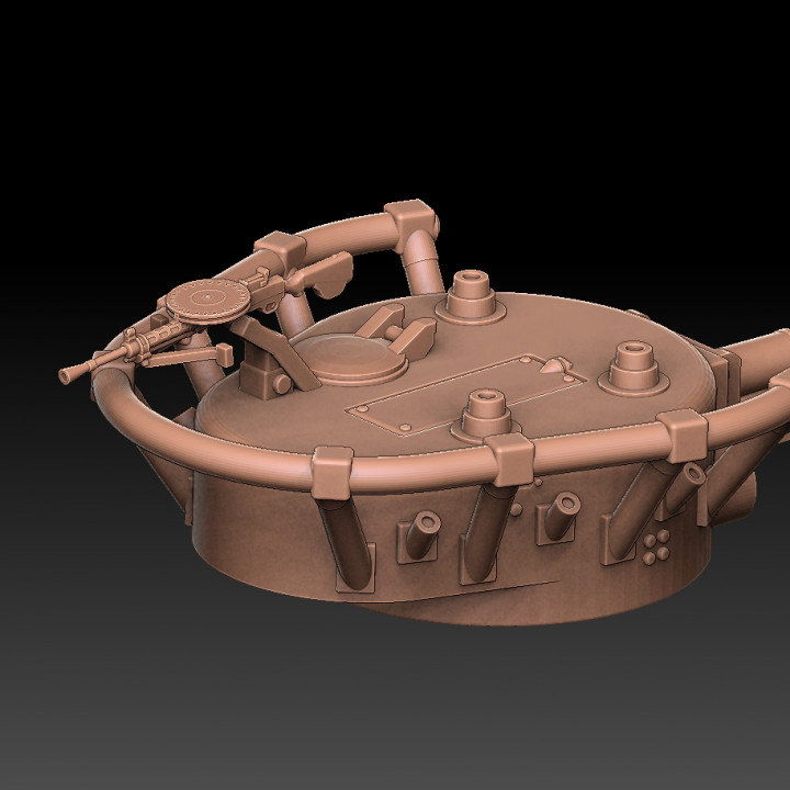 3D Printable T35 Tank Turrets by Sharedog Miniatures