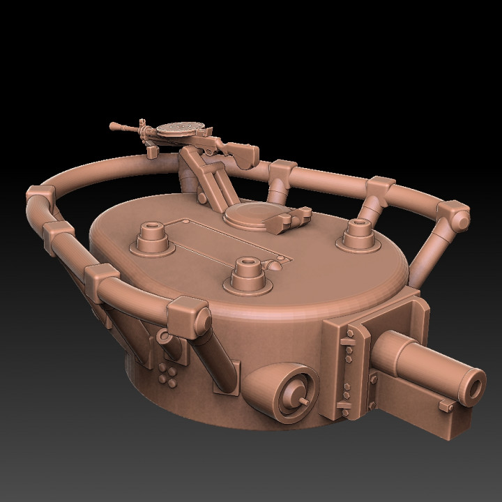 3D Printable T35 Tank Turrets by Sharedog Miniatures