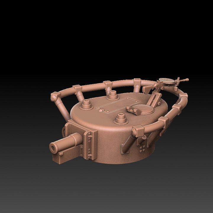 3D Printable T35 Tank Turrets by Sharedog Miniatures