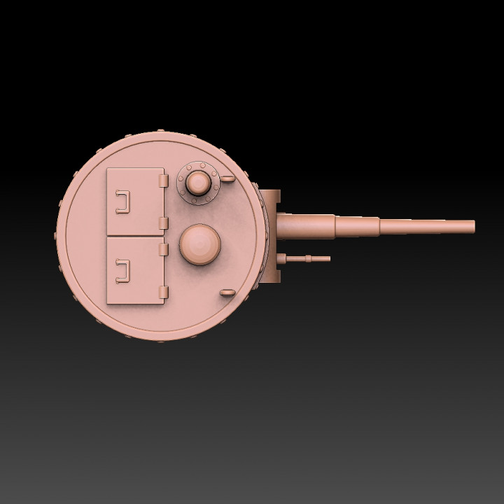 3D Printable T35 Tank Turrets by Sharedog Miniatures