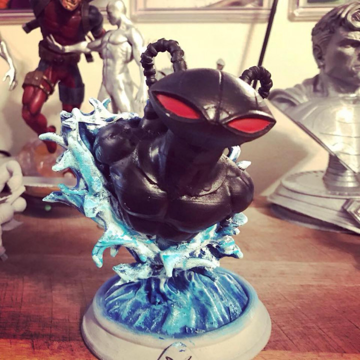 3D Printable Black Manta Bust by jason
