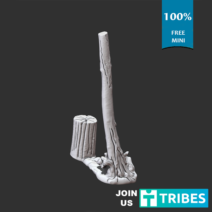 3D Printable Tree trunk and stump by Sculpting George