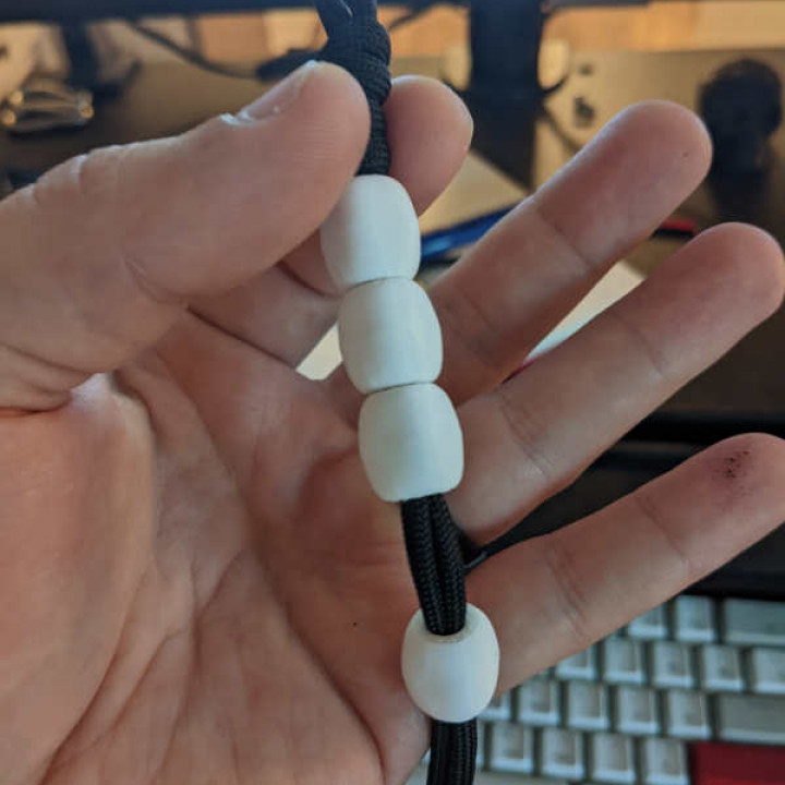 3D Printable Paracord Ranger Pace Beads by Josh