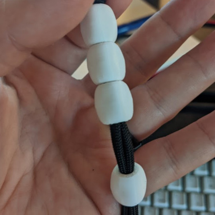 3D Printable Paracord Ranger Pace Beads by Josh