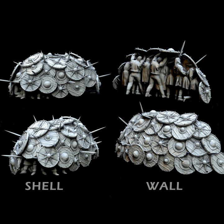 3D Printable Shield wall (2 versions) by Mini Monster Mayhem