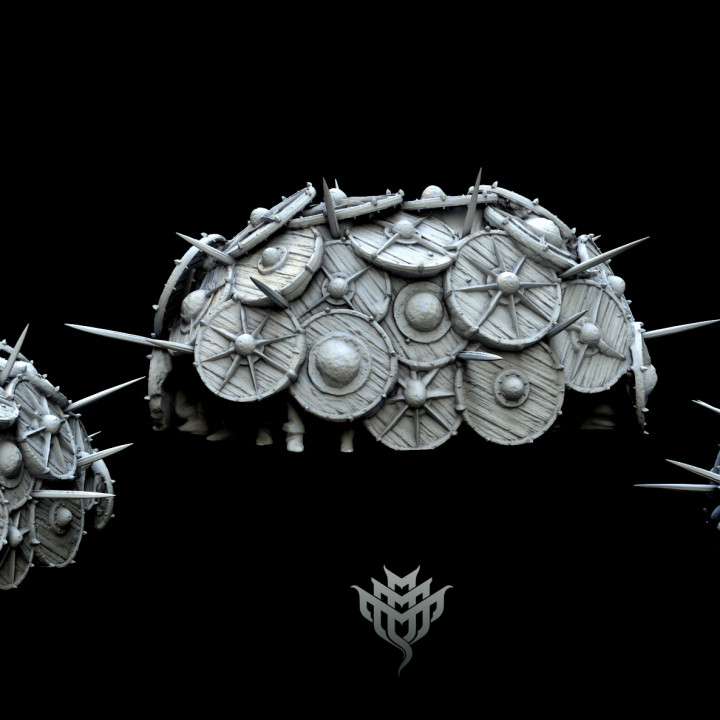 3D Printable Shield wall (2 versions) by Mini Monster Mayhem