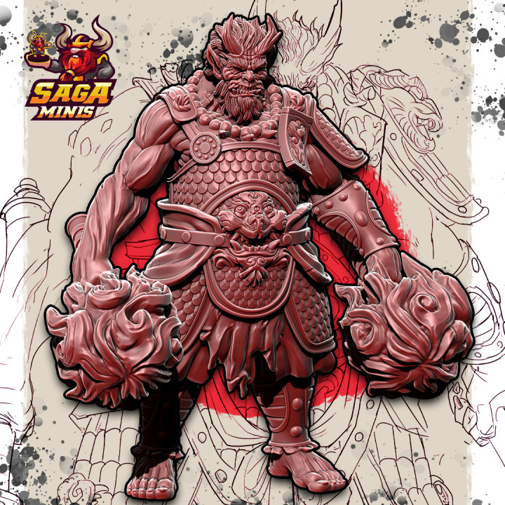 3D Printable Ganryuu Firehammer 01 by Saga Miniatures