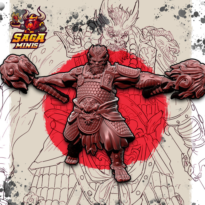 3D Printable Ganryuu Firehammer 03 by Saga Miniatures