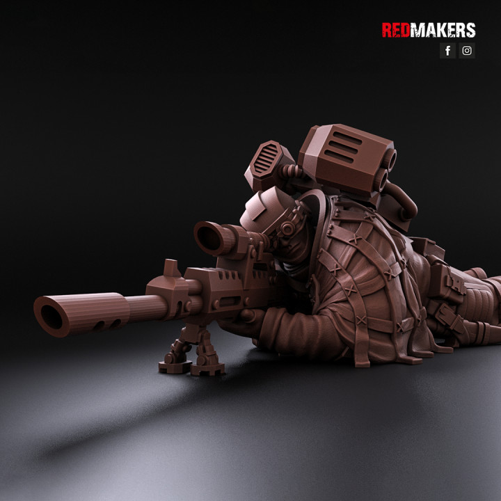 3D Printable Airborne Division - Snipers of the Imperial Force by RedMakers