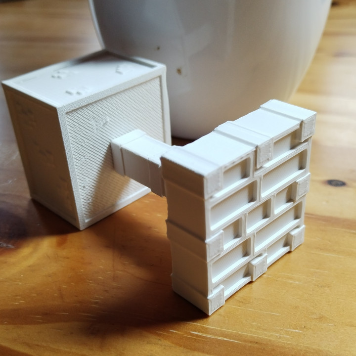 3D Printable Minecraft-Piston by Jan liebich