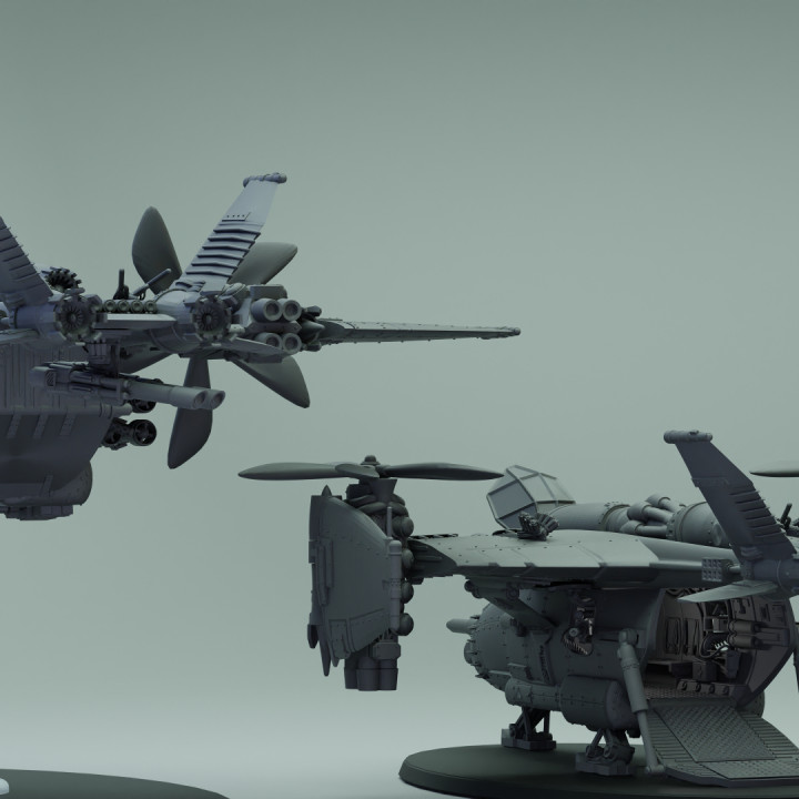 3D Printable Diesel VTOL by ddd_martin_miniatures