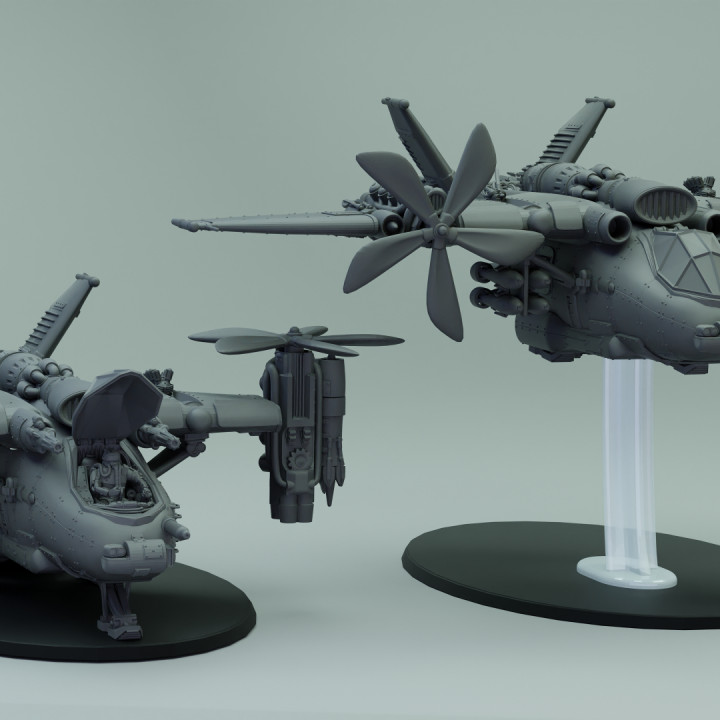 3D Printable Diesel VTOL by ddd_martin_miniatures