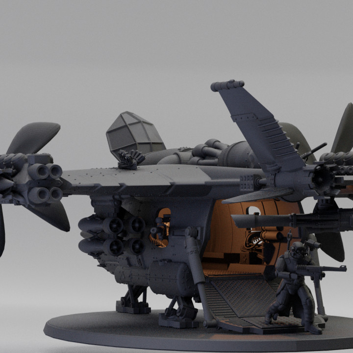 3D Printable Diesel VTOL by ddd_martin_miniatures