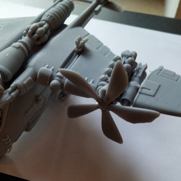 3D Printable Diesel VTOL by ddd_martin_miniatures