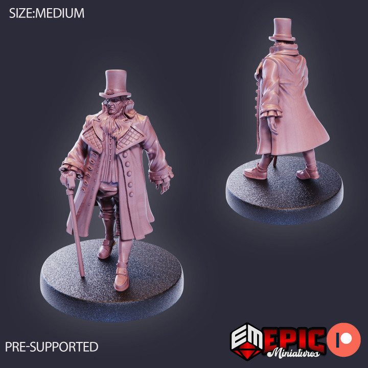 3D Printable Baron Gregory / Steampunk Mastermind / Evil Capitalist ...