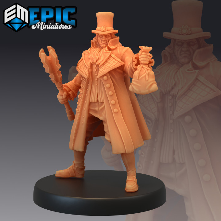 3D Printable Baron Gregory Mace / Steampunk Mastermind / Evil ...